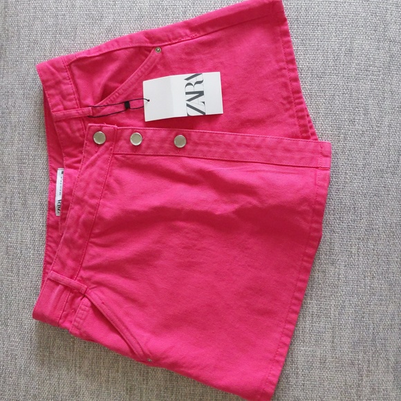 Zara | Shorts | Zara Denim Wrap Skort | Poshmark